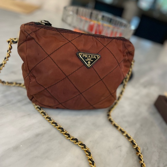 Bags | Authentic Prada Chain Crossbody Bag | Poshmark